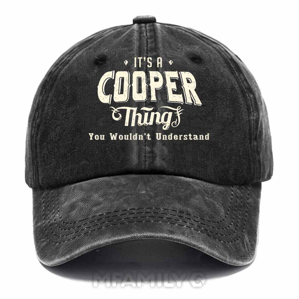 Cooper Thing Washed Baseball Cap | Fun Family Pride Hat – MFamilyHub LTD