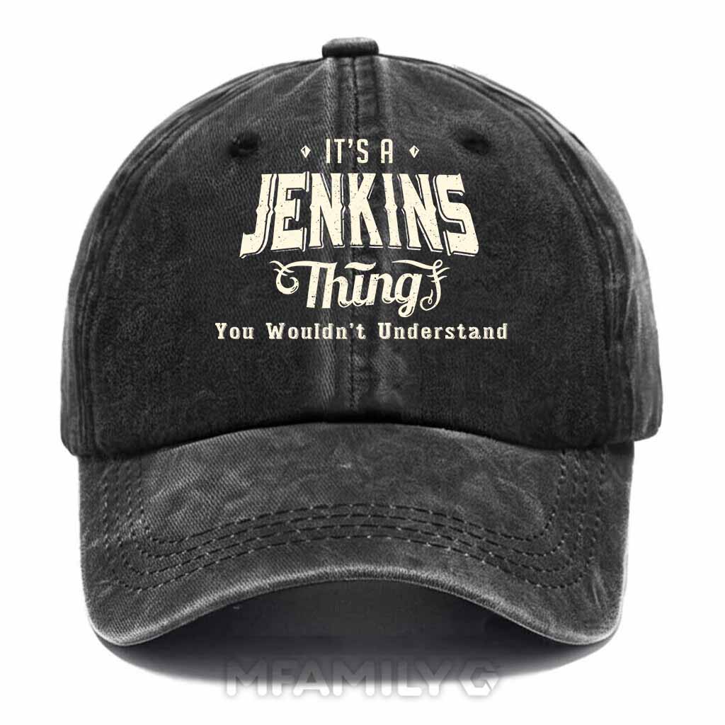 Jenkins Thing Washed Baseball Cap | Fun Family Pride Hat – MFamilyHub LTD