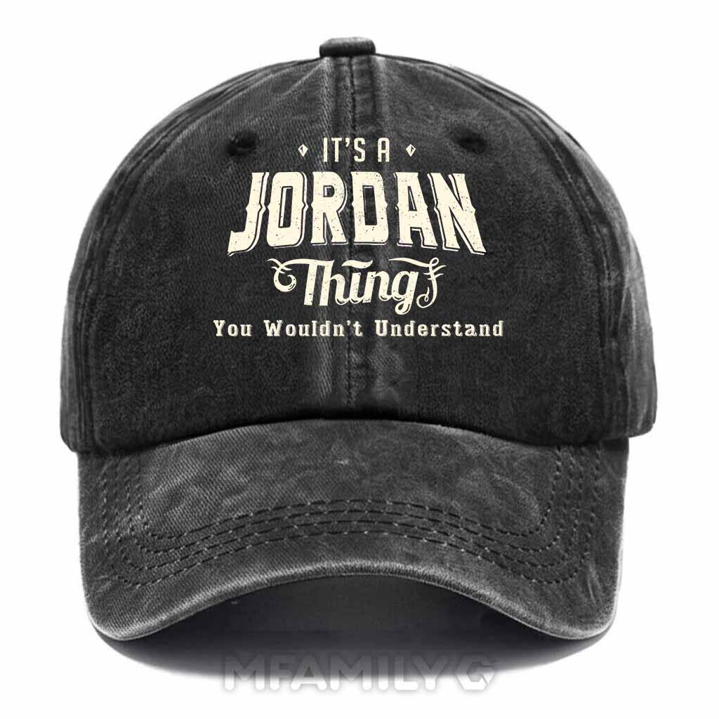 Jordan Thing Washed Baseball Cap | Fun Family Pride Hat – MFamilyHub LTD