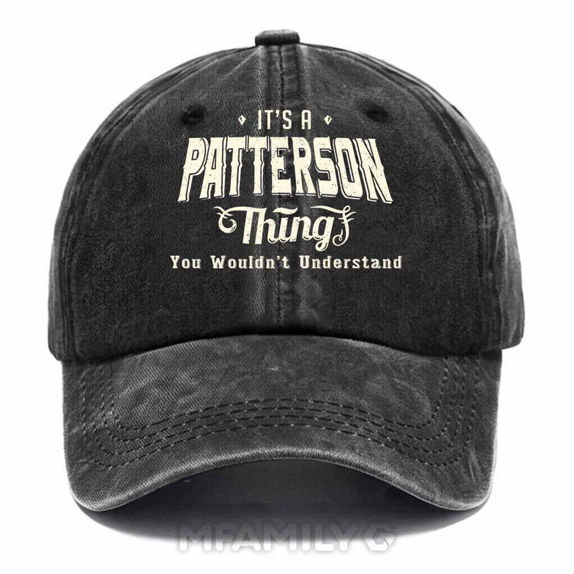 Patterson Thing Washed Baseball Cap | Fun Family Pride Hat – MFamilyHub LTD