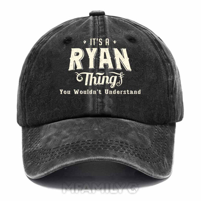 Ryan Thing Washed Baseball Cap | Fun Family Pride Hat – MFamilyHub LTD