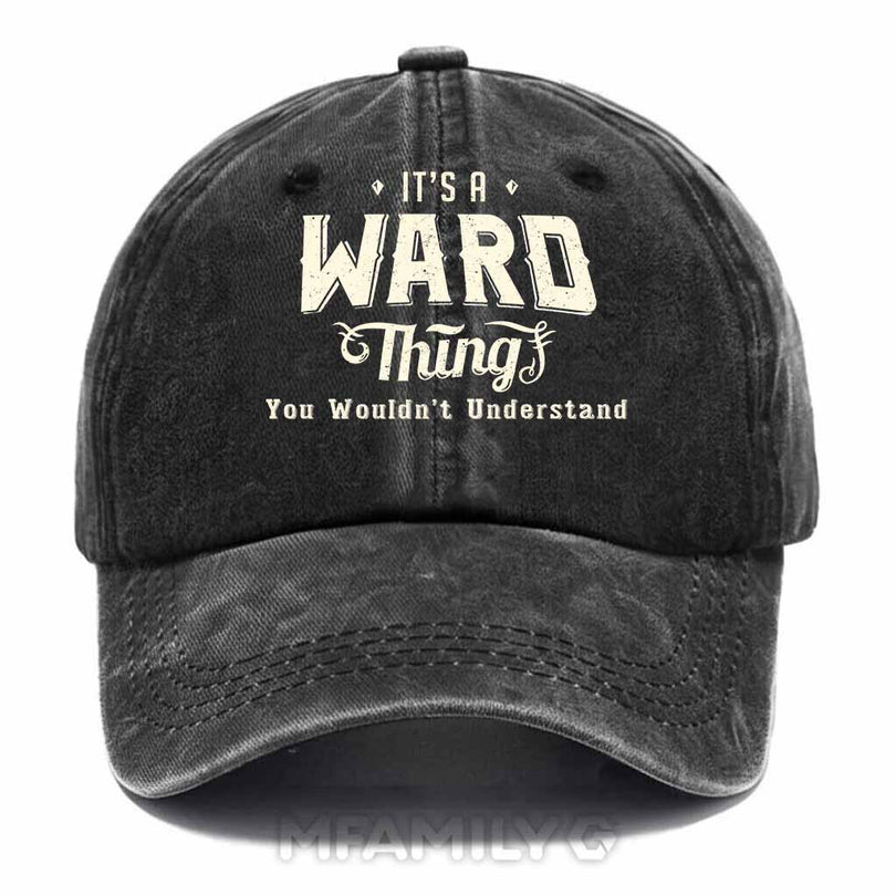 Ward Thing Washed Baseball Cap | Fun Family Pride Hat – MFamilyHub LTD